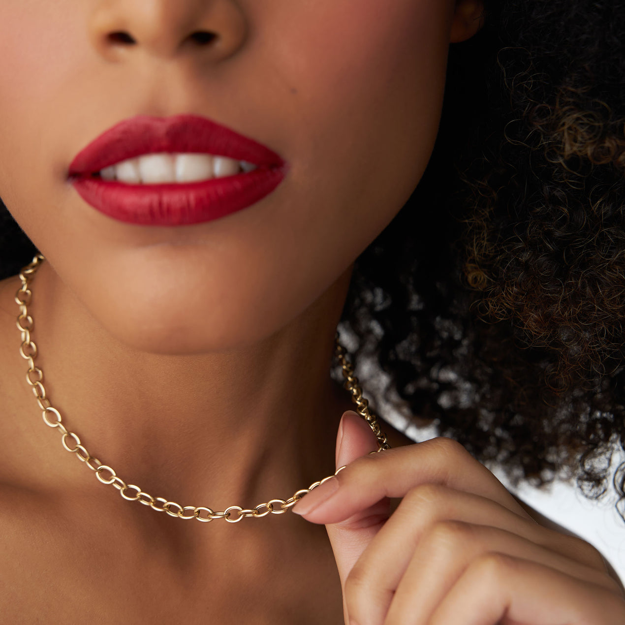 14k Oval Link Cable Chain Necklace – FERKOS FJ