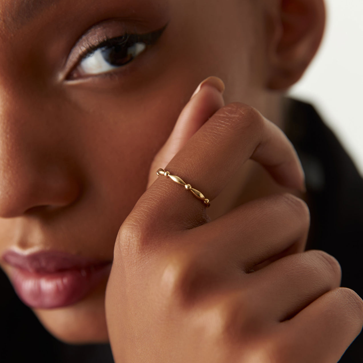 14K Cute Bead Stacking Band – Ferkos Fine Jewelry