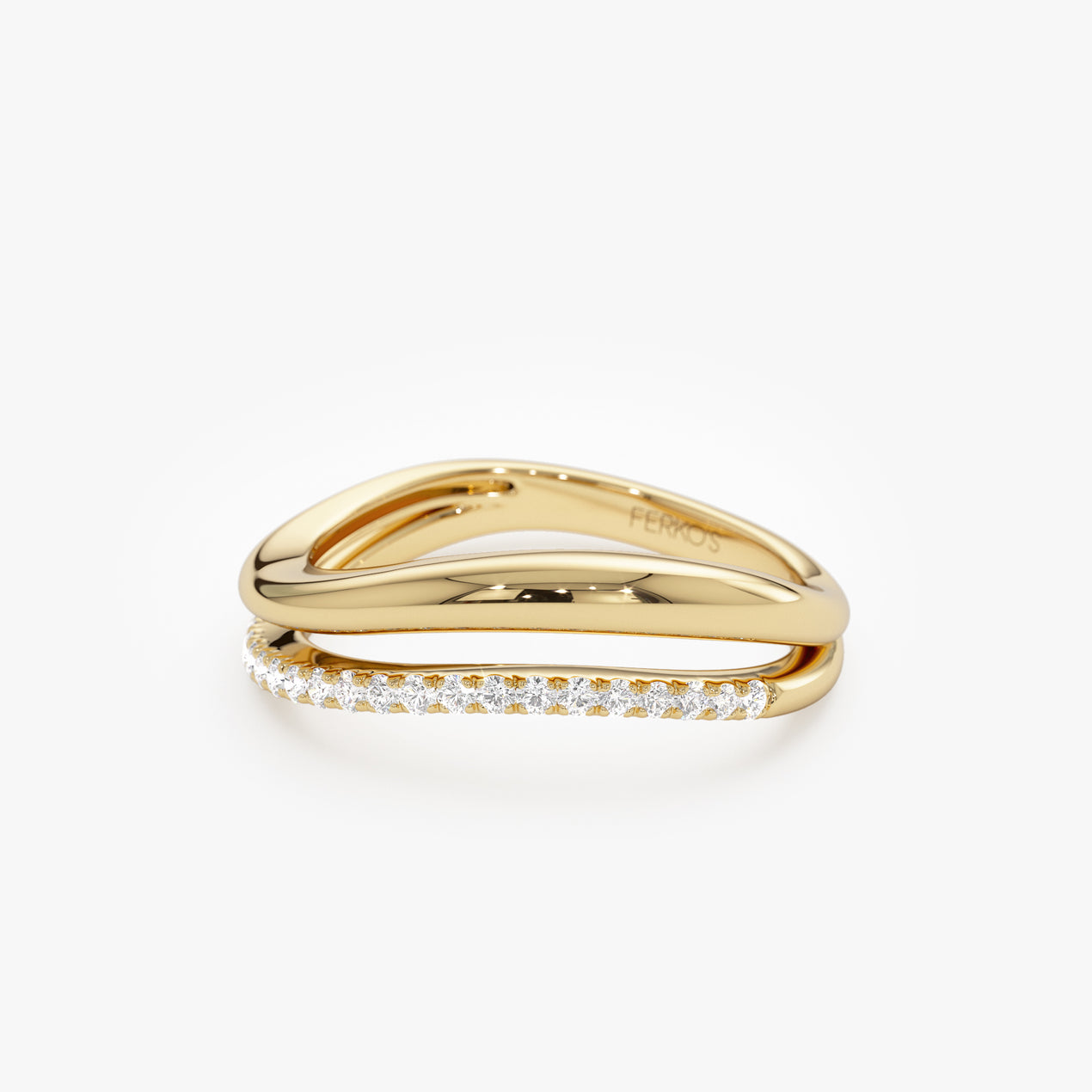 Double gold ring design store