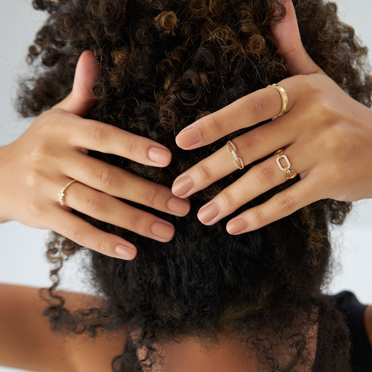 14k Diamond Buckle Chain Ring – Ferkos Fine Jewelry