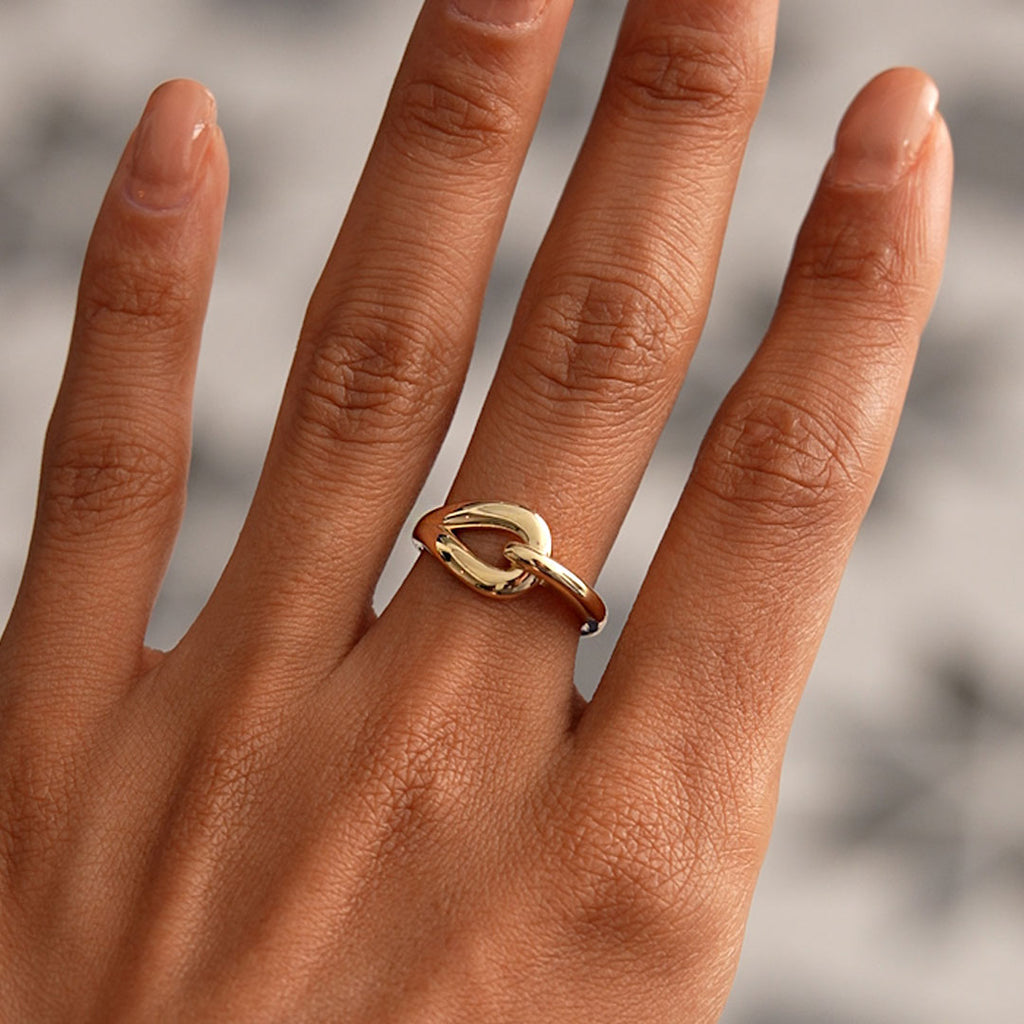 14k Gold Modern Knot Ring – Ferkos Fine Jewelry